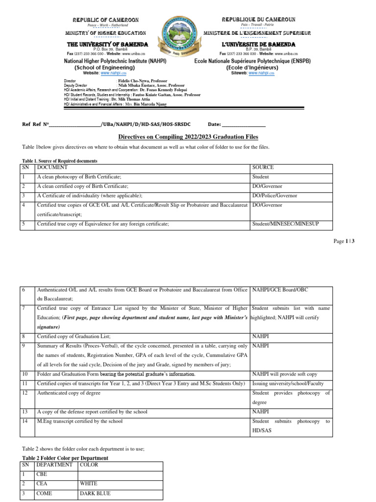 graduation file | PDF | Educational Stages | Academia