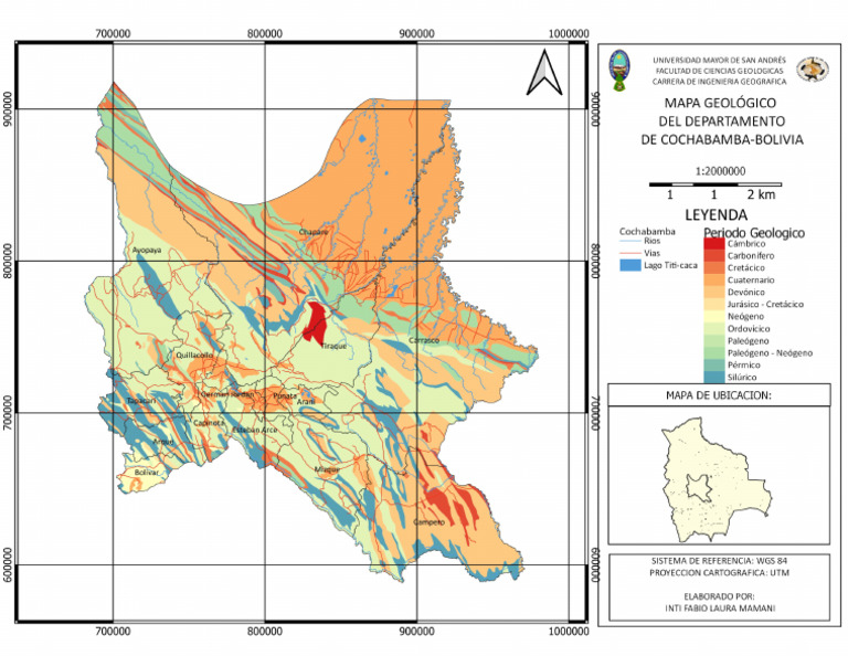 Mapa Cbba Geologico | PDF