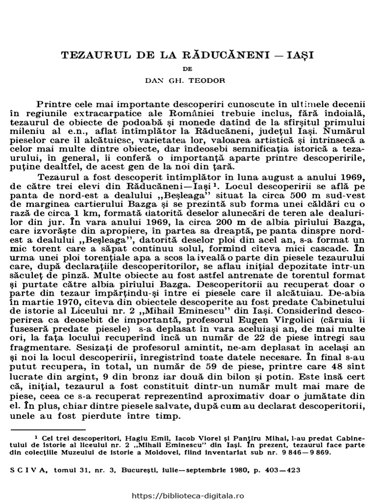 33 SCIVA XXXI 3 1980 Teodor | PDF