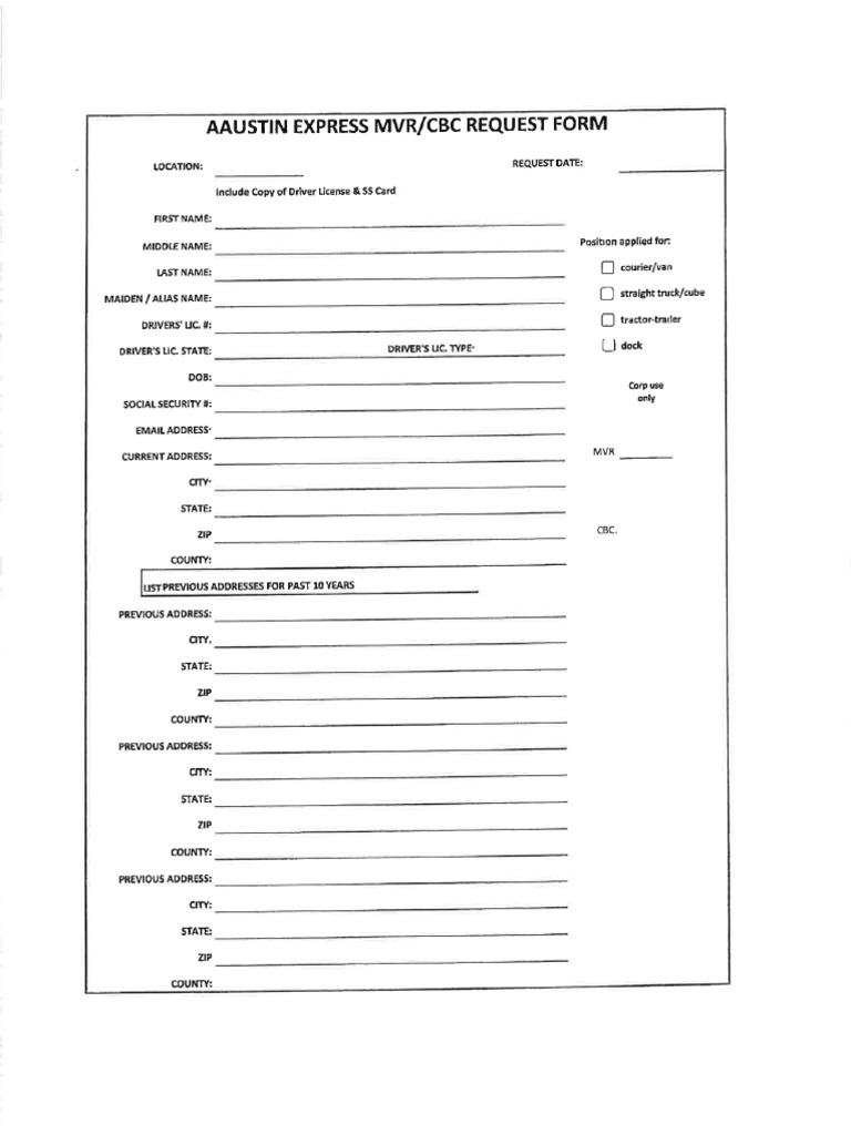 Aaustin Express App-Used For All Positions and All Locations | PDF