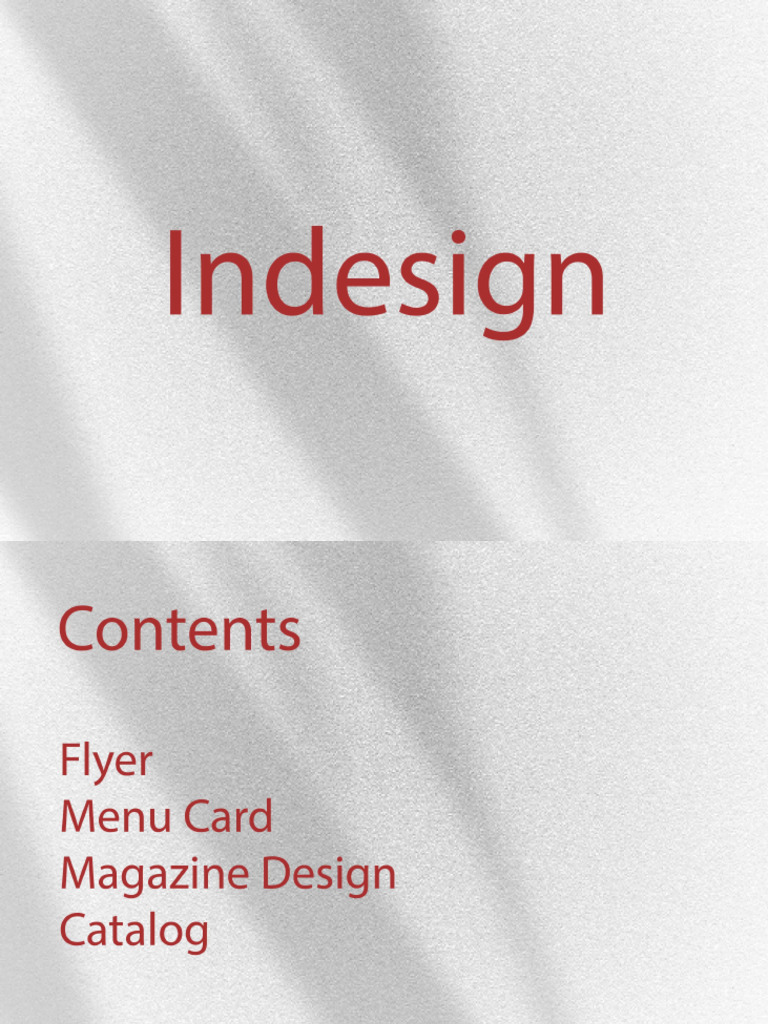 Indesign | PDF
