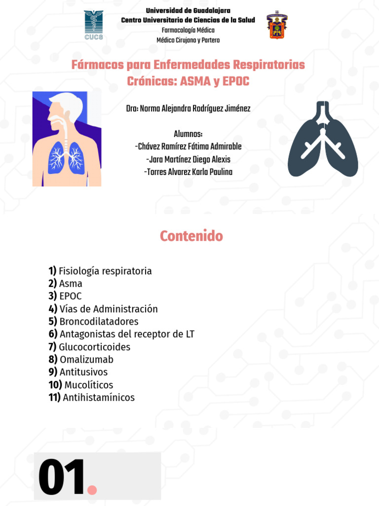 F - Rmacos para Enfermedades Respiratorias CR - Nicas - Asma y Epoc | Descargar gratis PDF ...