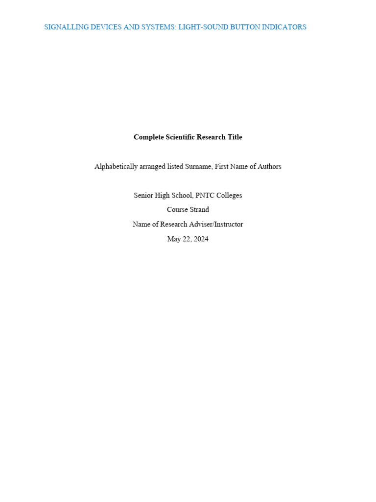 Scientific-Paper-Template-APA-Style-2024 | PDF | Citation | Experiment