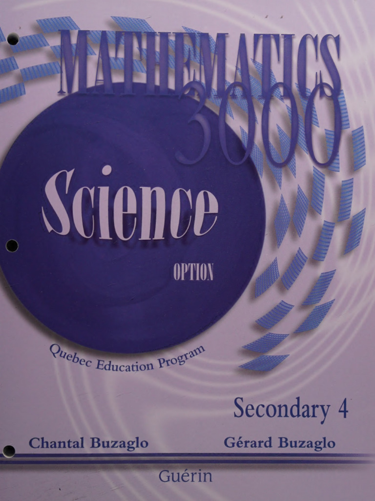 Mathematics 3000 Secondary 4 Workbook | PDF | Equations | Trigonometry