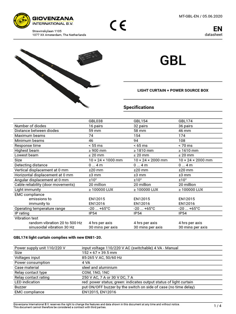 GBL Datasheet | PDF | Equipment | Electronics