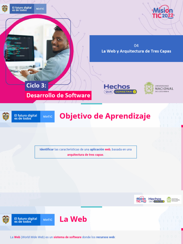 C3.MC.04. La Web y Arquitectura de Tres Capas | Descargar gratis PDF | Red mundial | Internet y web