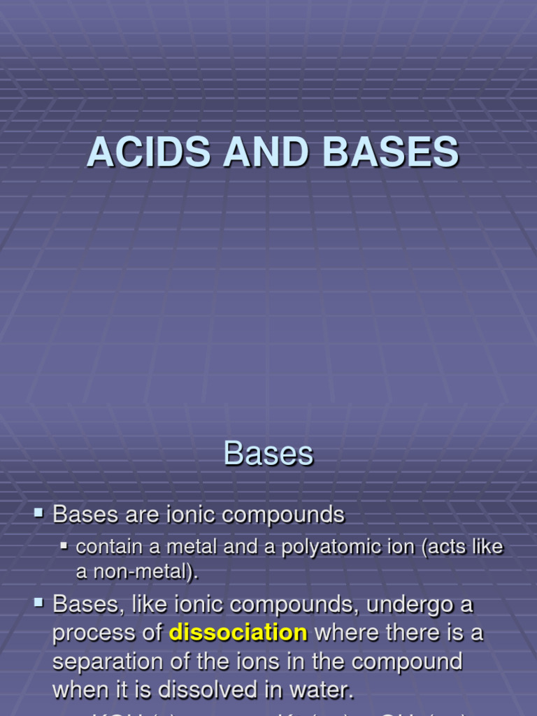Understanding Acids and Bases | PDF | Acid | Ph