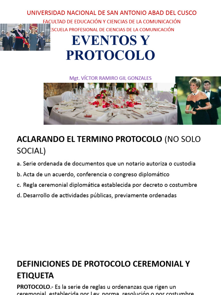 EVENTOS Y PROTOCOLO 2do Parcial | PDF | Planificación | Perú