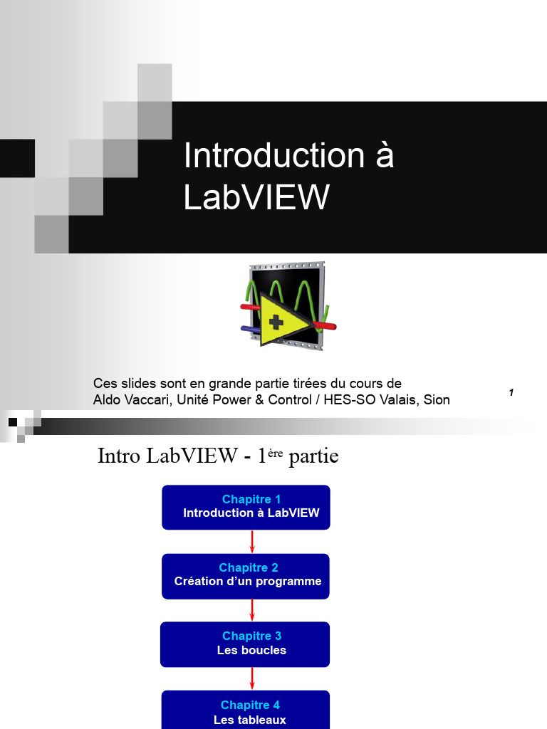 Intro LabVIEW 1 | PDF | Structure de contrôle | Informatique