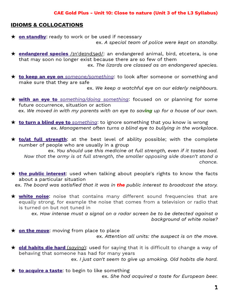 Idioms and Collocations | PDF
