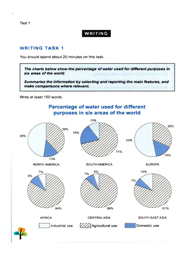 Placement Test Academic Writing (IELTS 11 Test 1) | PDF