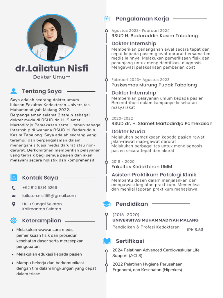 CV - Lailatun Nisfi | PDF | Pengembangan Diri | Kesehatan Holistik