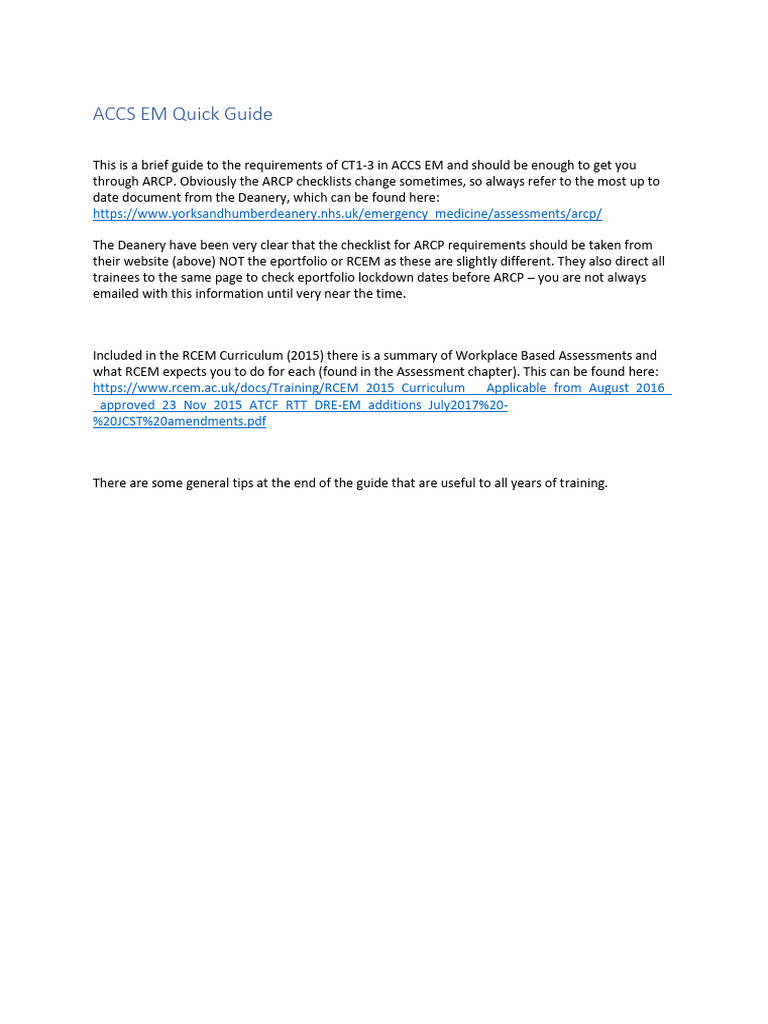 Accs em Quick Guide | Download Free PDF | Anesthesia | Medical Specialties