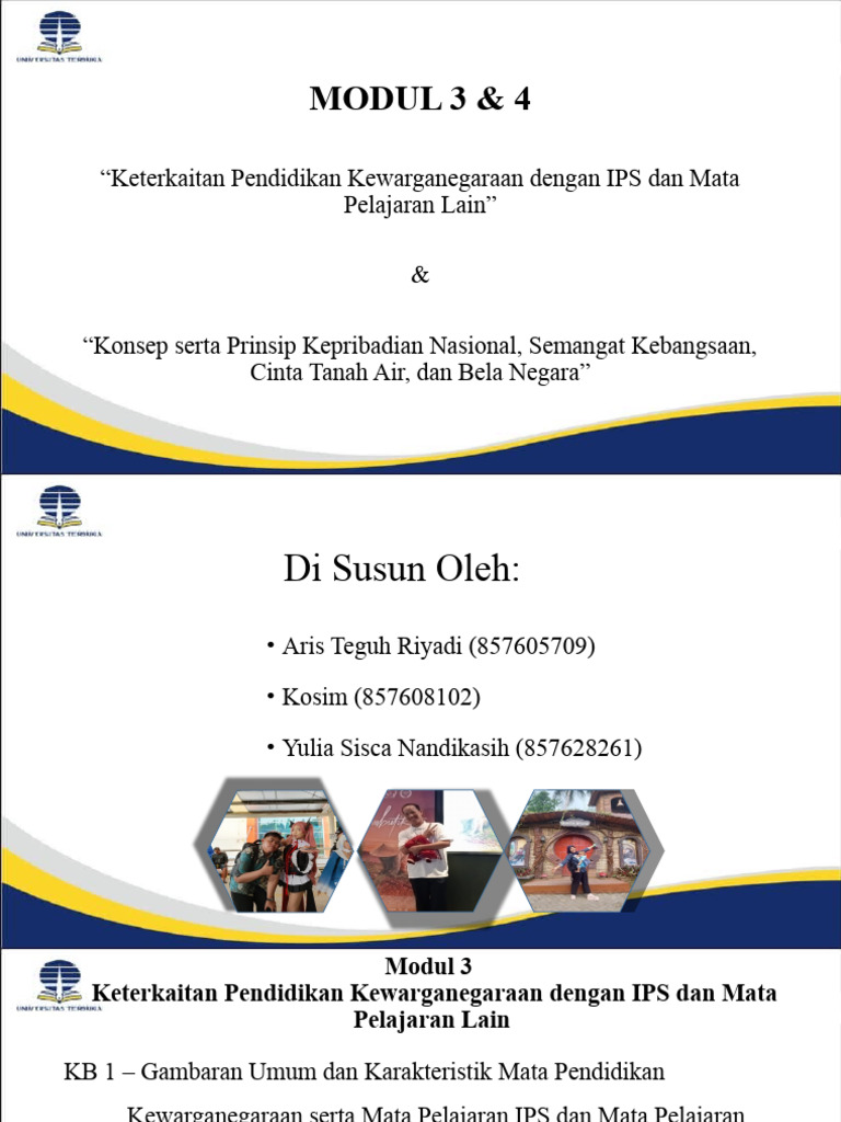 Modul 3&4 Pembelajaran PKN Di SD | PDF