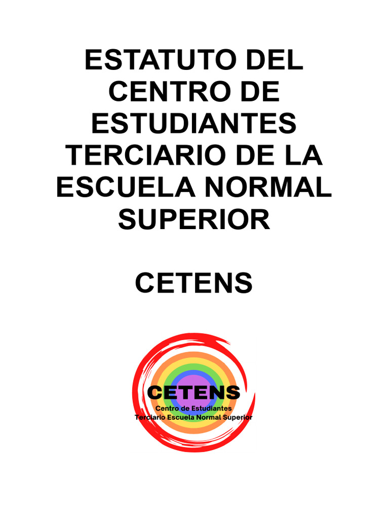 Estatuto CETENS | PDF | Comisión Europea | Votación