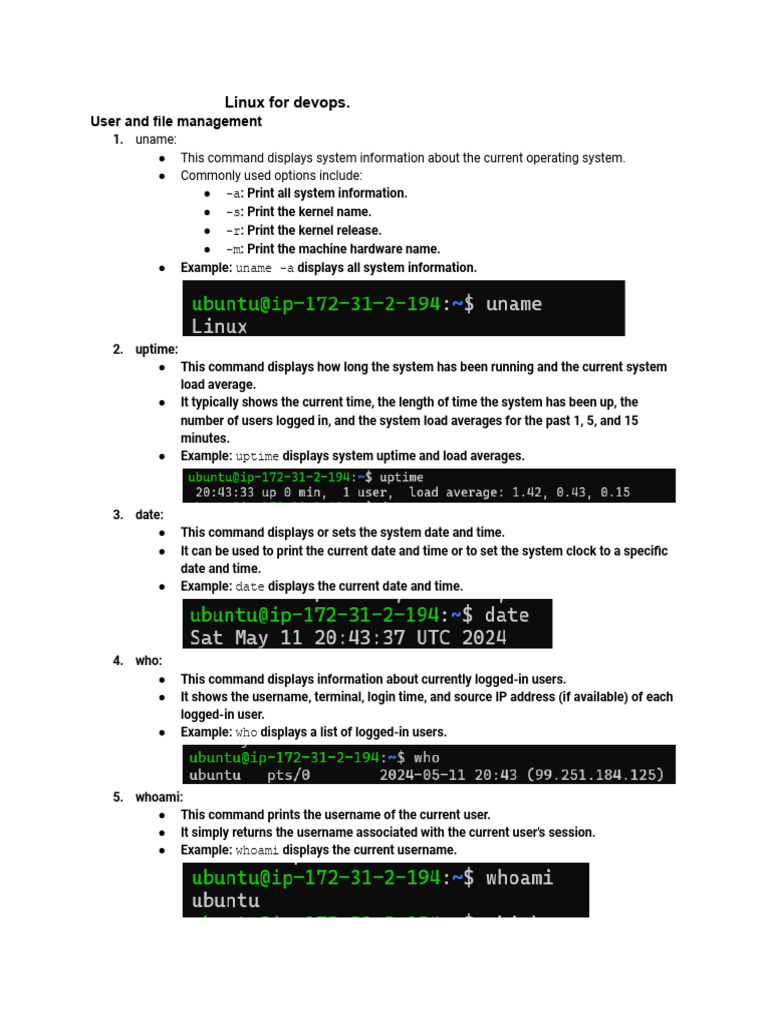 Linux for Devops | PDF | File Transfer Protocol | Zip (File Format)