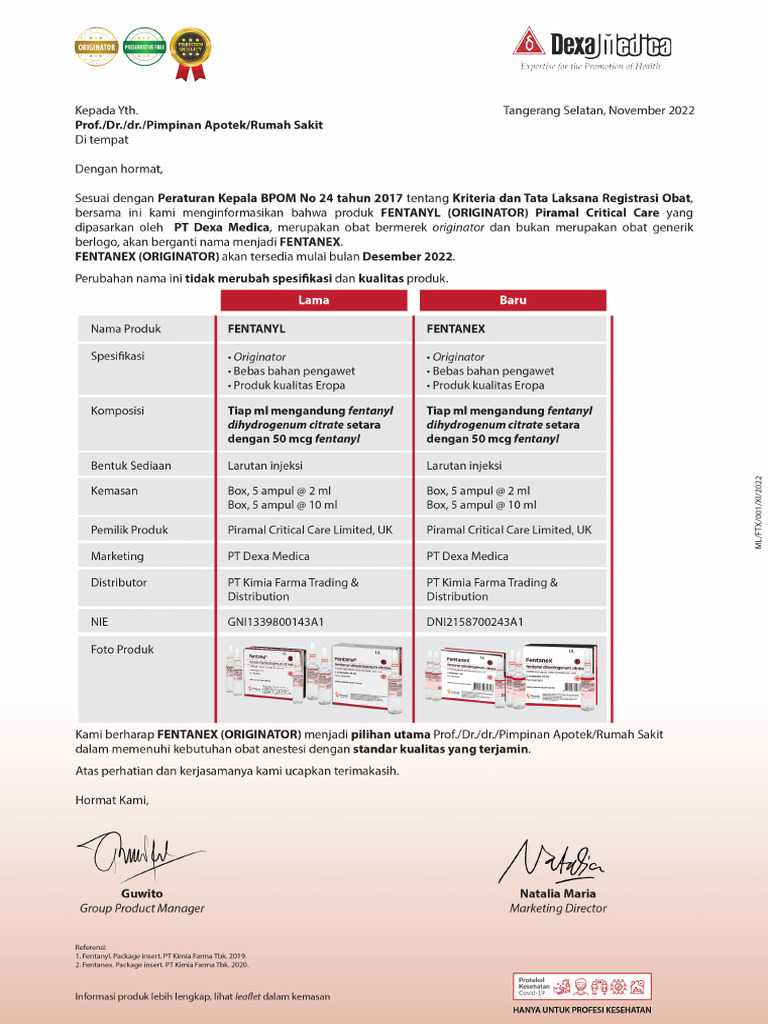 Mailing FENTANEX | PDF
