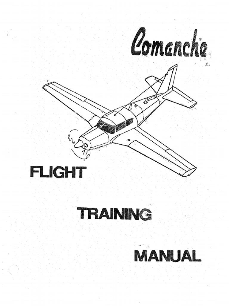 Manual Comanche | PDF | Piper Aircraft | Flight Control Surfaces