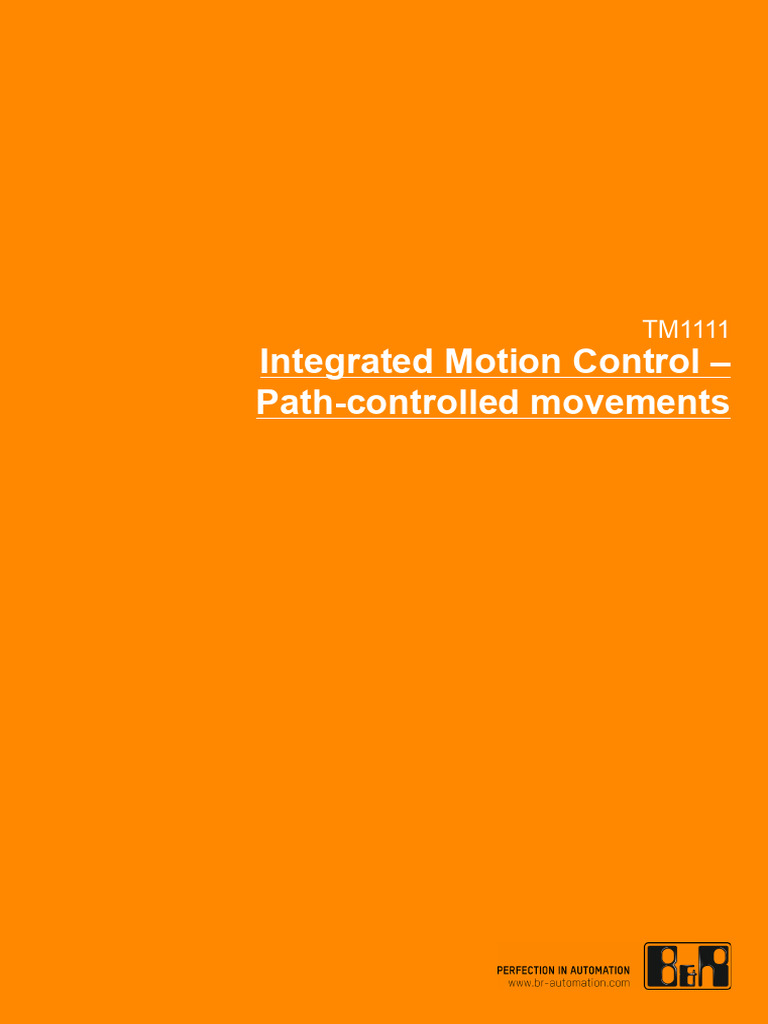 TM1111TRE.40-EnG Integrated Motion Control - Path Controlled Movements V4200 | PDF | Numerical ...