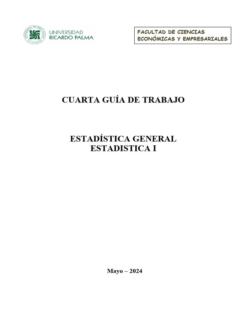 Cuarta Guía de Trabajo | PDF | Probabilidad | Fondo de inversión