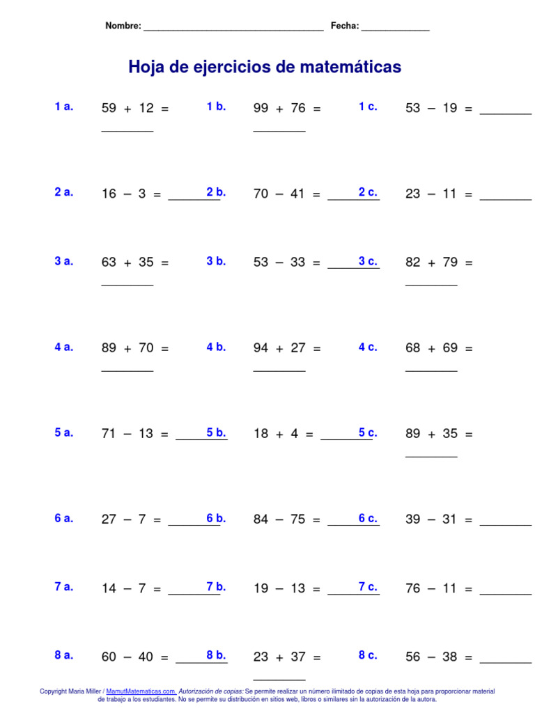 Ejercicios Matematicas | PDF
