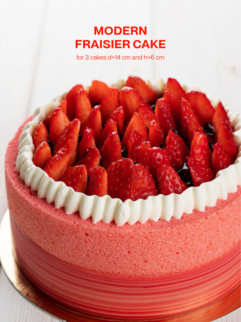 Modern Fraisier Cake Recipe Guide | PDF | Cakes | Foods