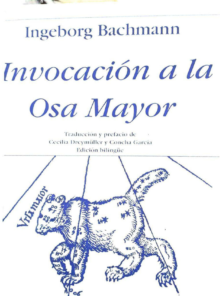 Ingeborg Bachmann - Invocación A La Osa Mayor (2001) | PDF