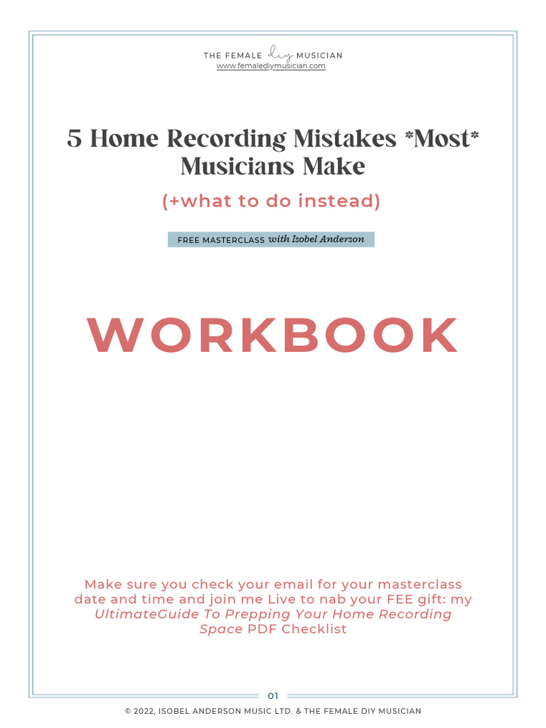 5 MISTAKES WORKBOOK (Fillable) | PDF