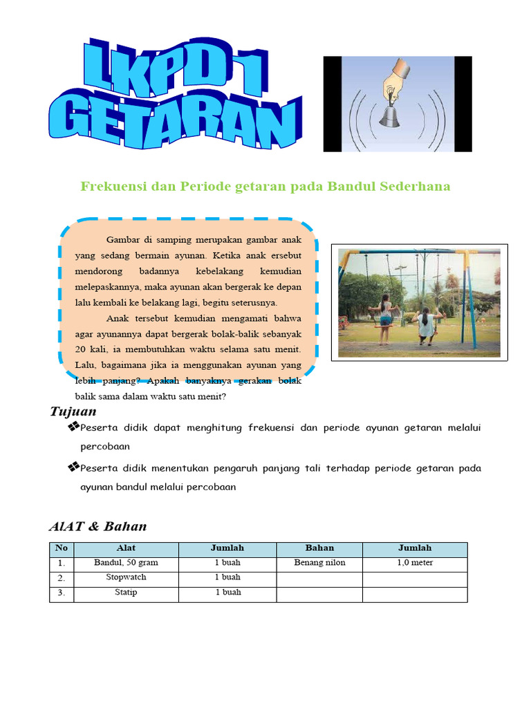 LKS Getaran Pada Bandul 2 | PDF
