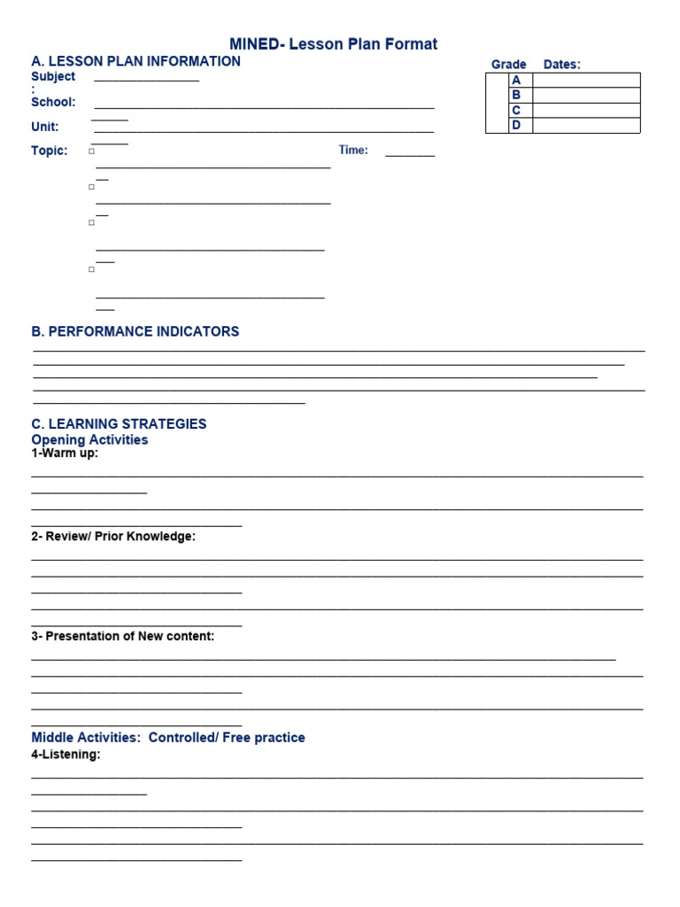 Lesson Plan 2 | PDF | Lesson Plan | Procedural Knowledge