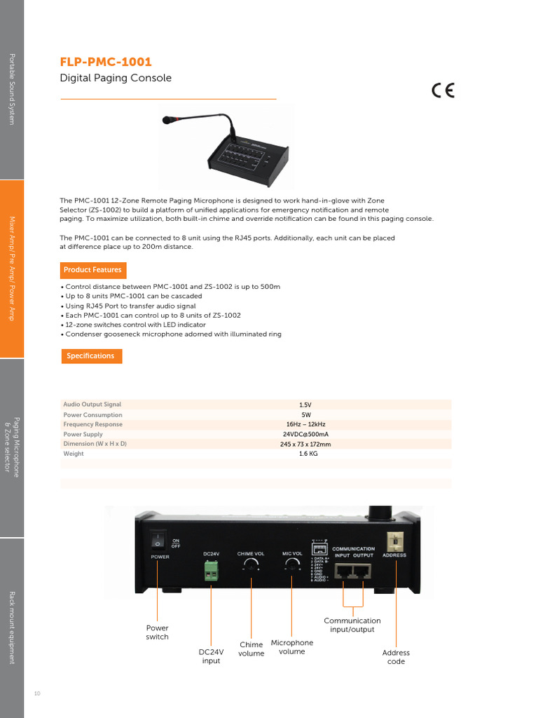 PMC 1001 (Small) | PDF | Microphone | Sound