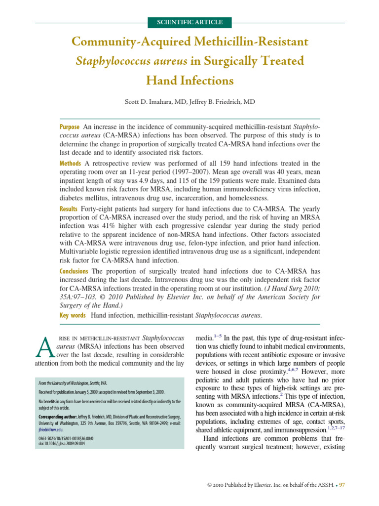 Community-Acquired-Methicillin-Resistant--em-Staph | PDF | Methicillin Resistant Staphylococcus ...