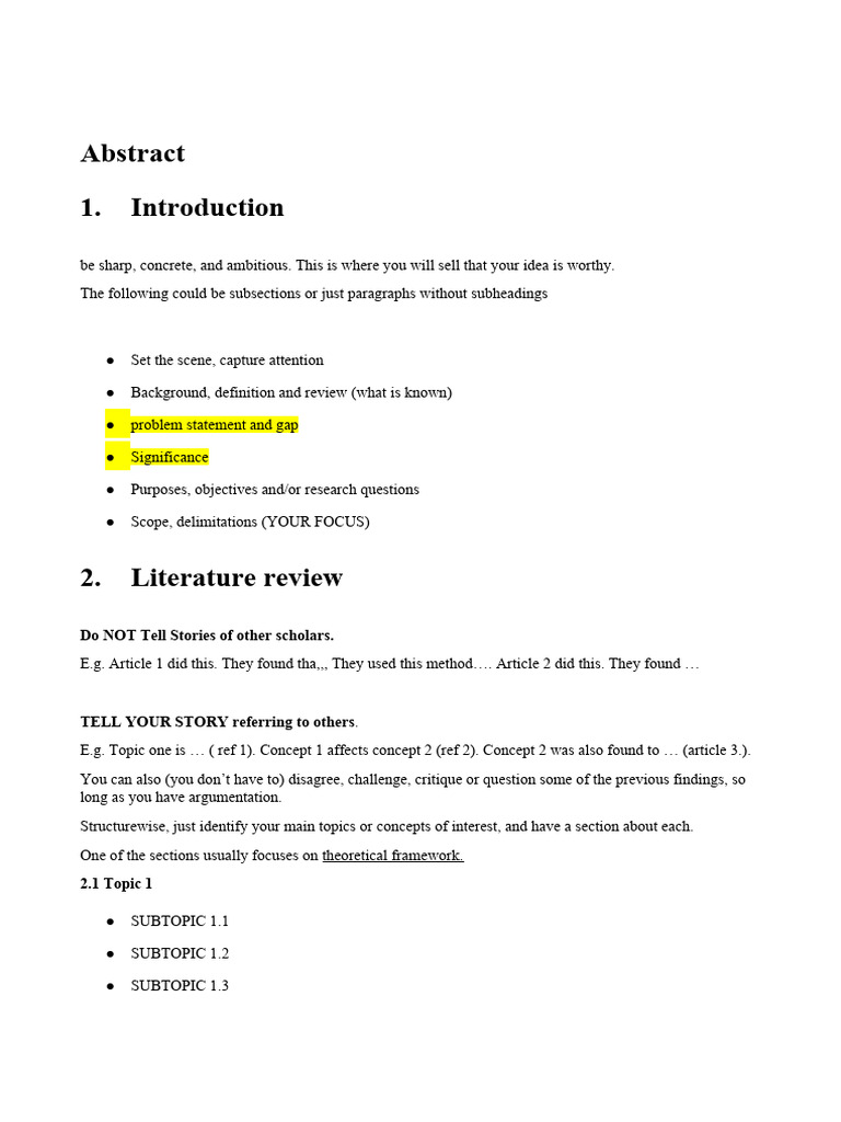 Thesis Structure | PDF | Concept | Data Analysis