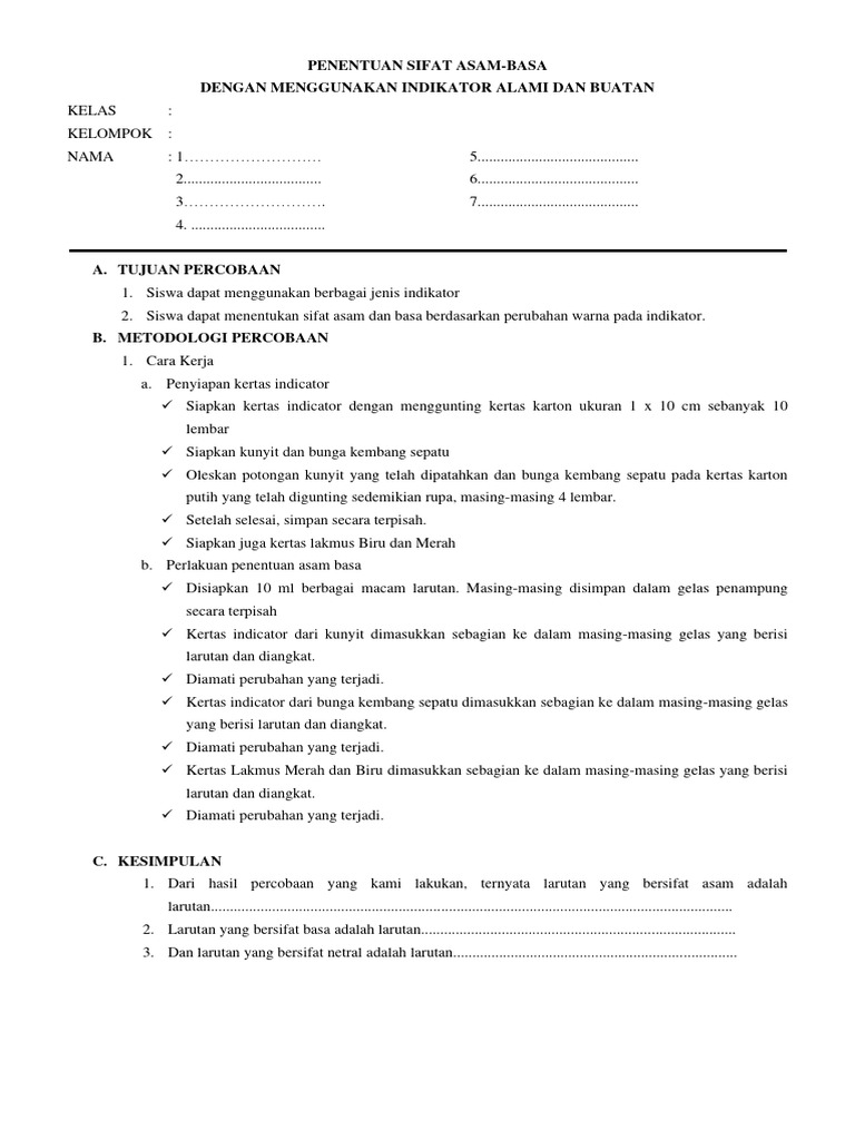 LKS Uji Asam Basa | PDF | Memasak, Makanan, & Anggur