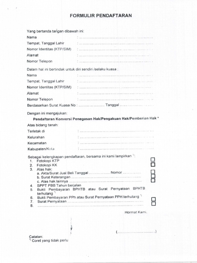 Form Dan Risalah DI201 - 2021 | PDF