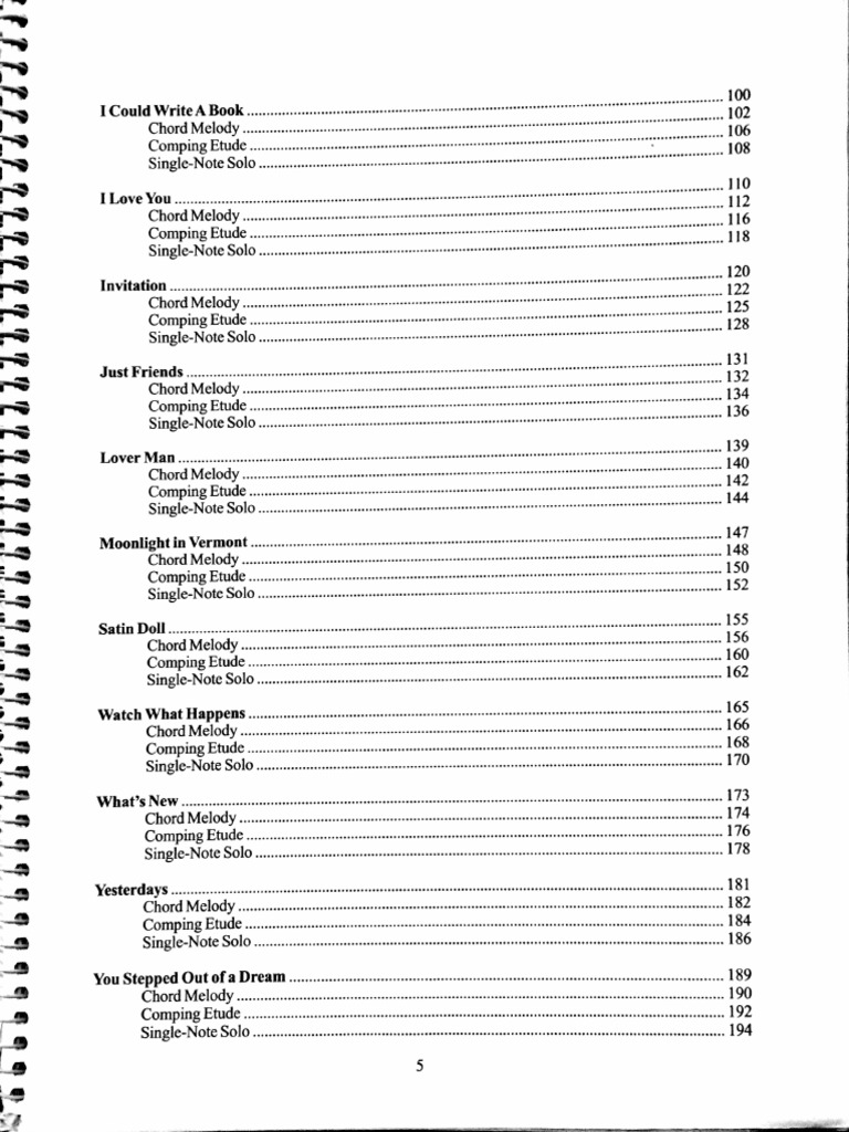 Jazz Guitar Standards | PDF