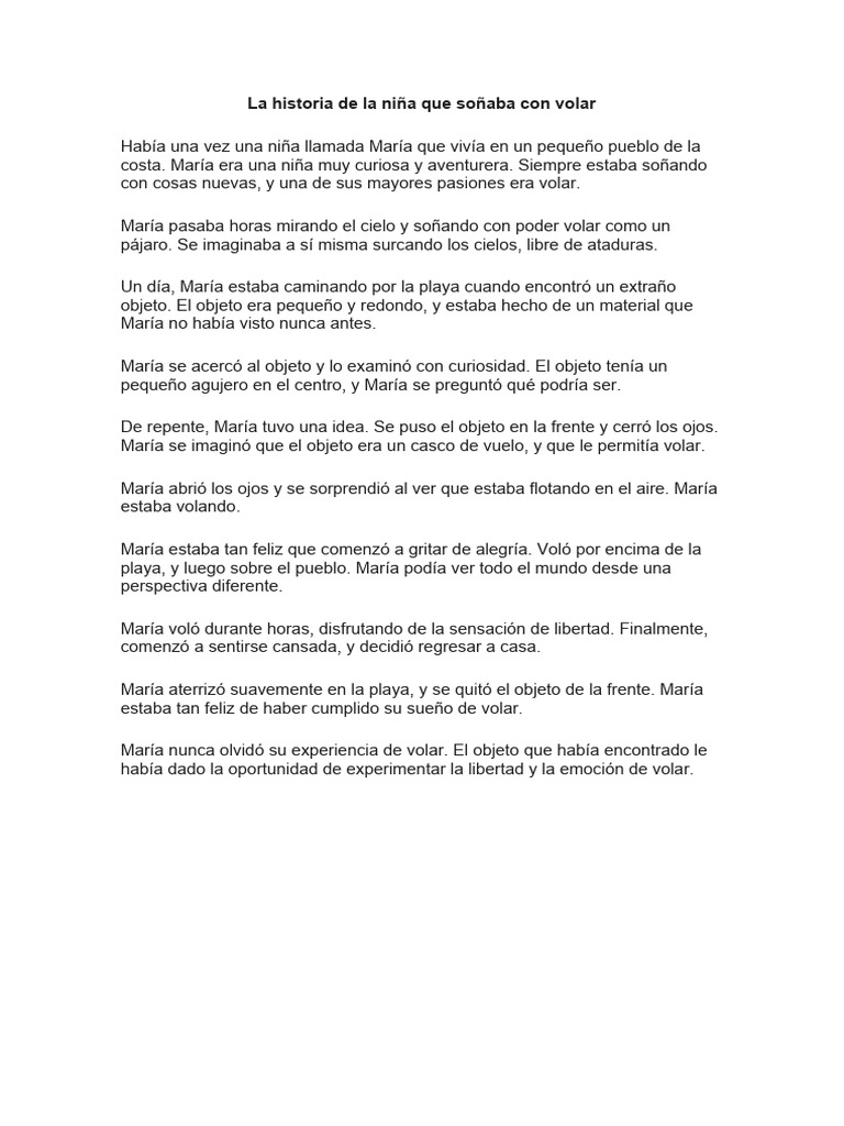 La niña que soñaba con volar | PDF