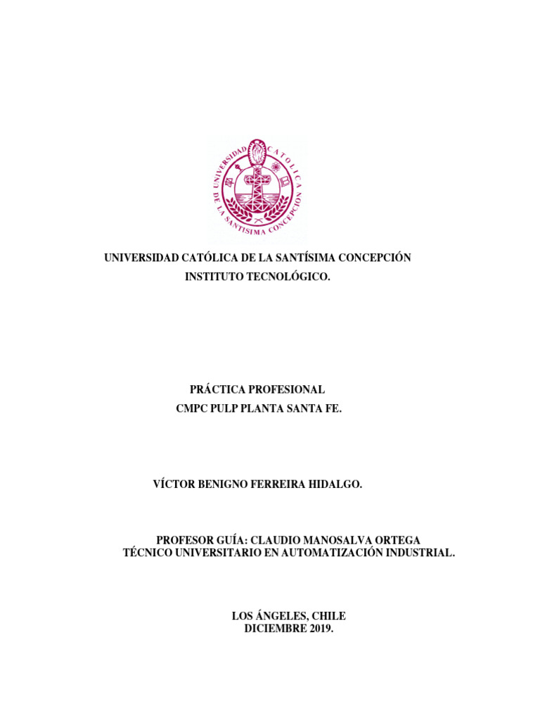 Práctica en Automatización CMPC Santa Fe | PDF | Negocios