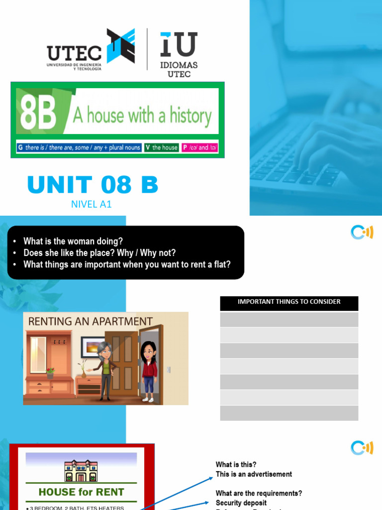 Unit 08 B-1 | PDF | Room | Bedroom