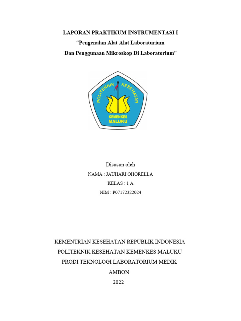 Laprak Individu Instrument | PDF | Sains & Matematika