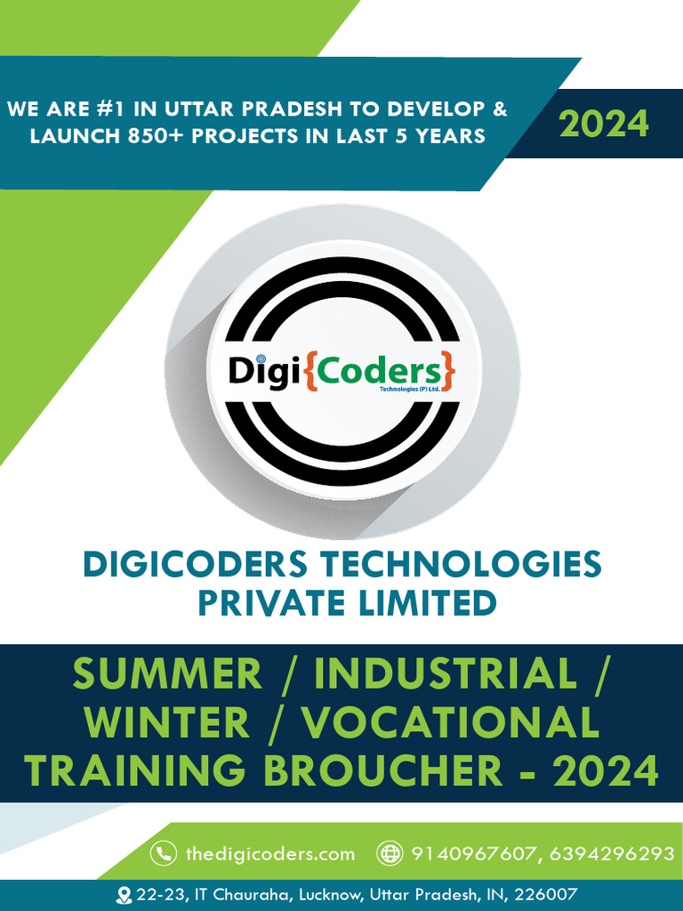 Summer Training 2024 Booklet With Fee Structure | PDF | Computing