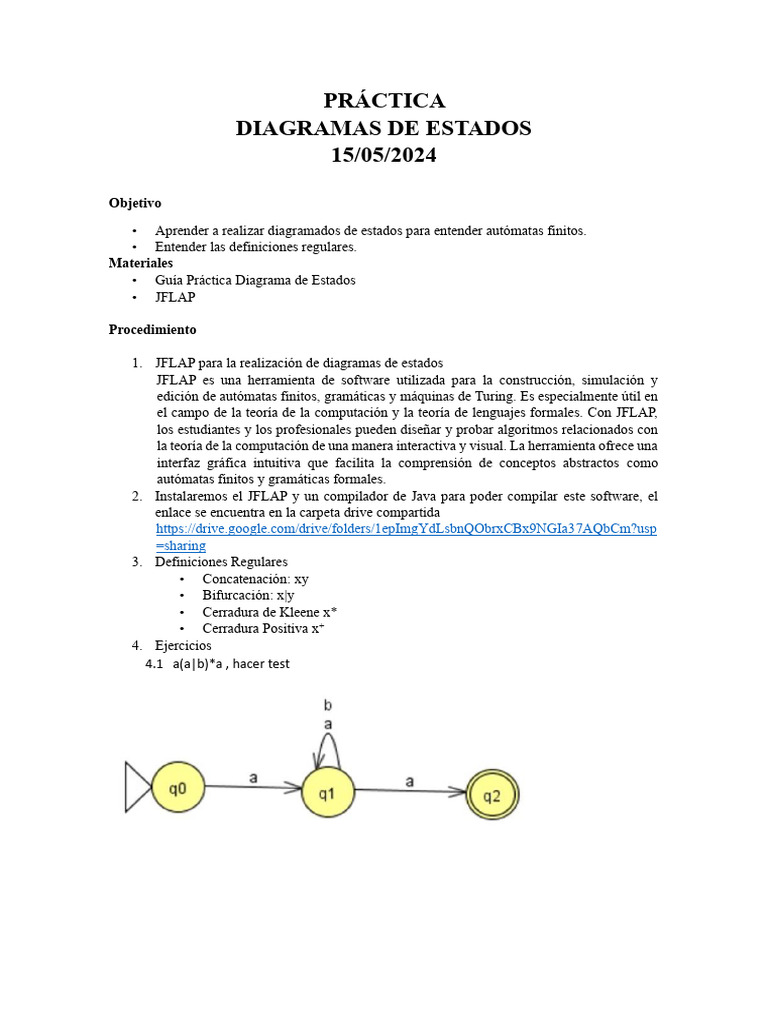 Diagramas de Estados con JFLAP | PDF