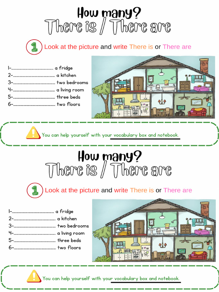 How Many There Is There Are - Worksheet - 20240418 - 085649 - 0000 | PDF