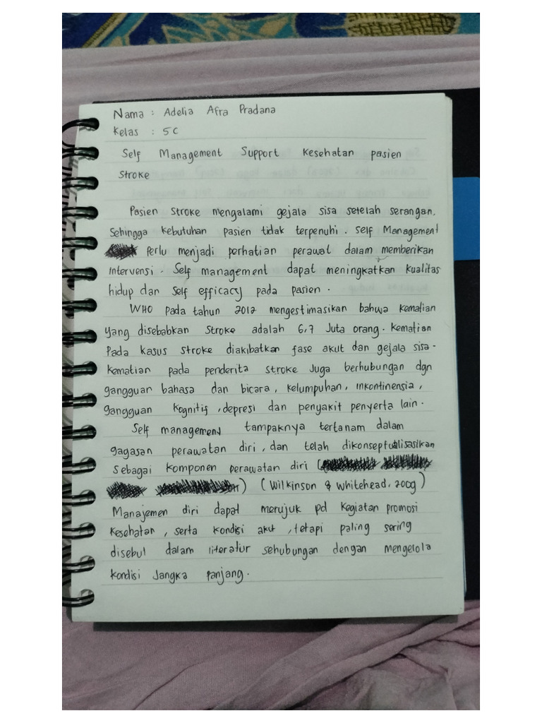 self management stroke | PDF