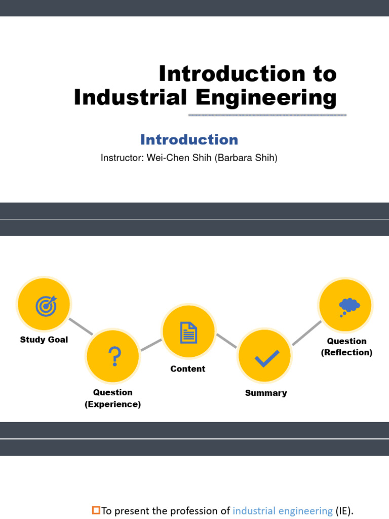 0313 Introduction To Industrial Engineering 0309 | PDF | Industrial Engineering | Engineering