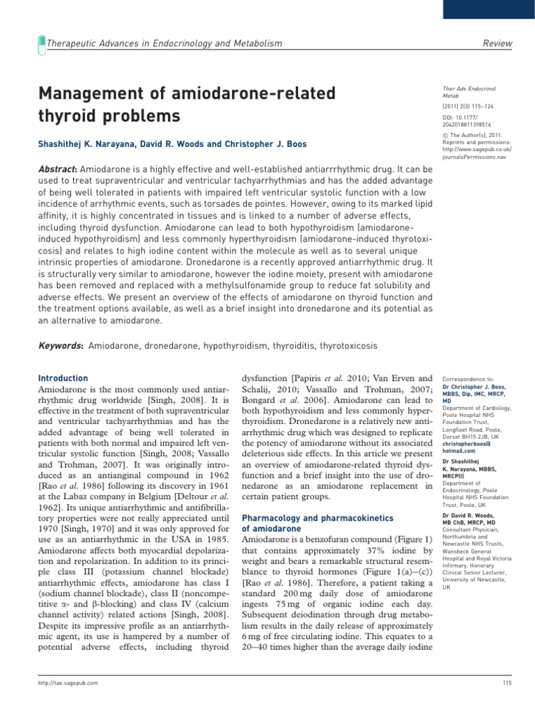 Amiodarona Hipotiroidismo 2 | PDF | Thyroid Disease | Hypothyroidism