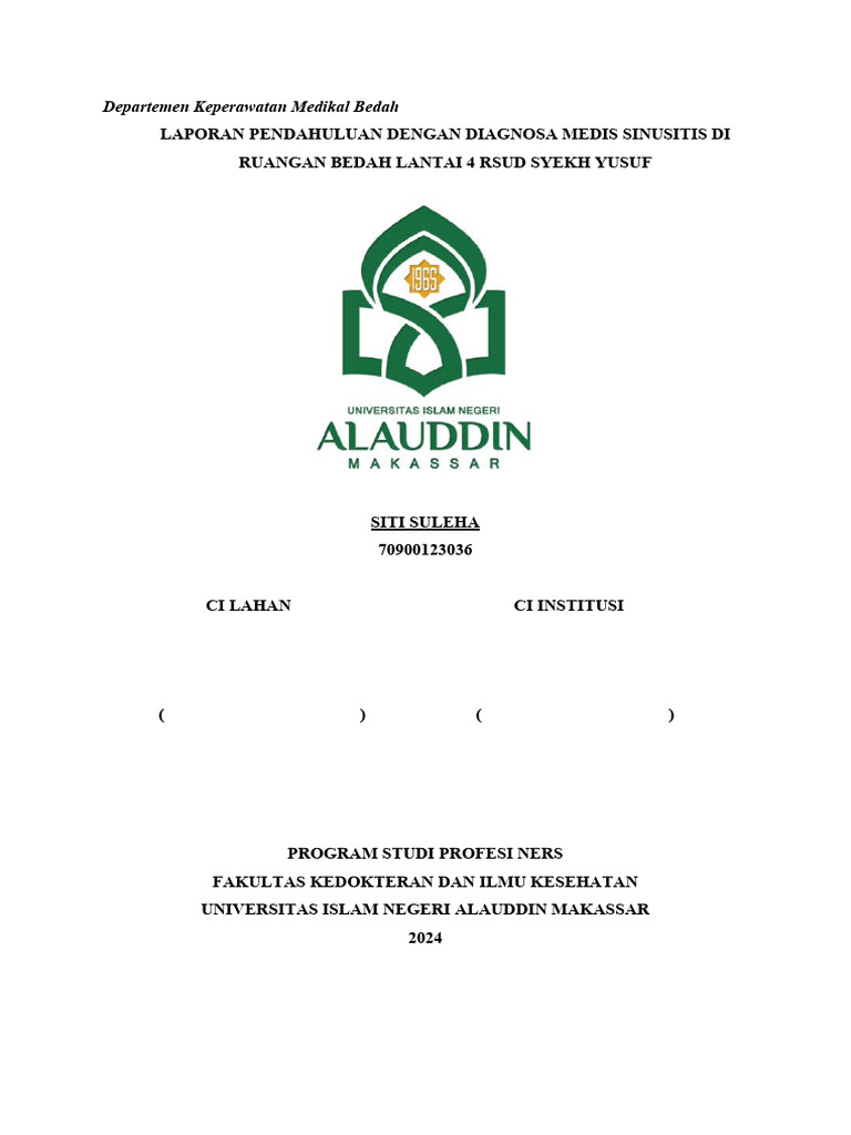 LP KMB 1 - Sinusitis | PDF