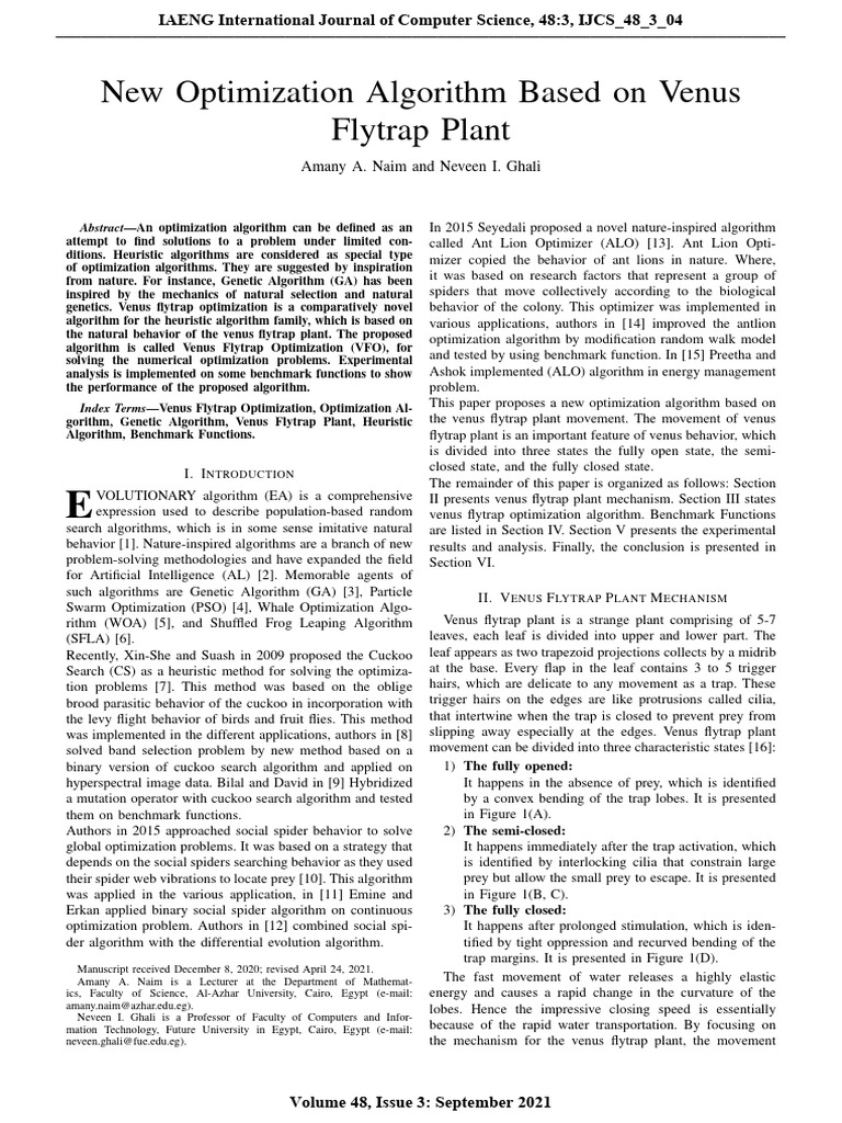 Ijcs 48 3 04 | PDF | Mathematical Optimization | Algorithms