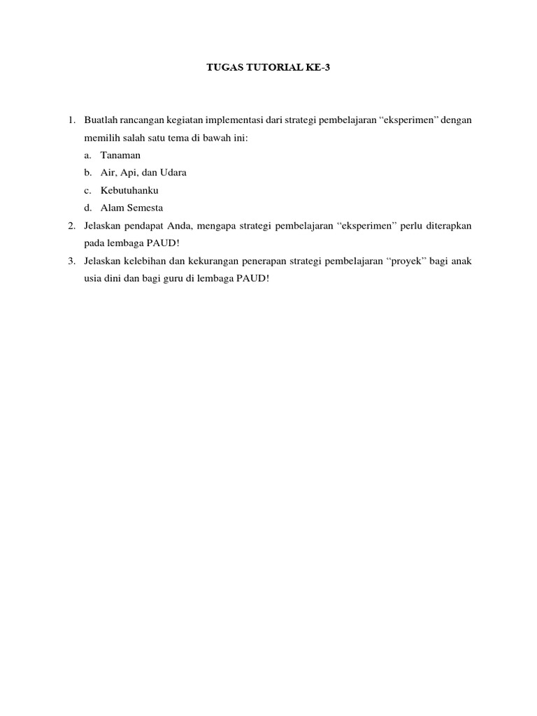 Tugas Tutorial Ke-3 | PDF