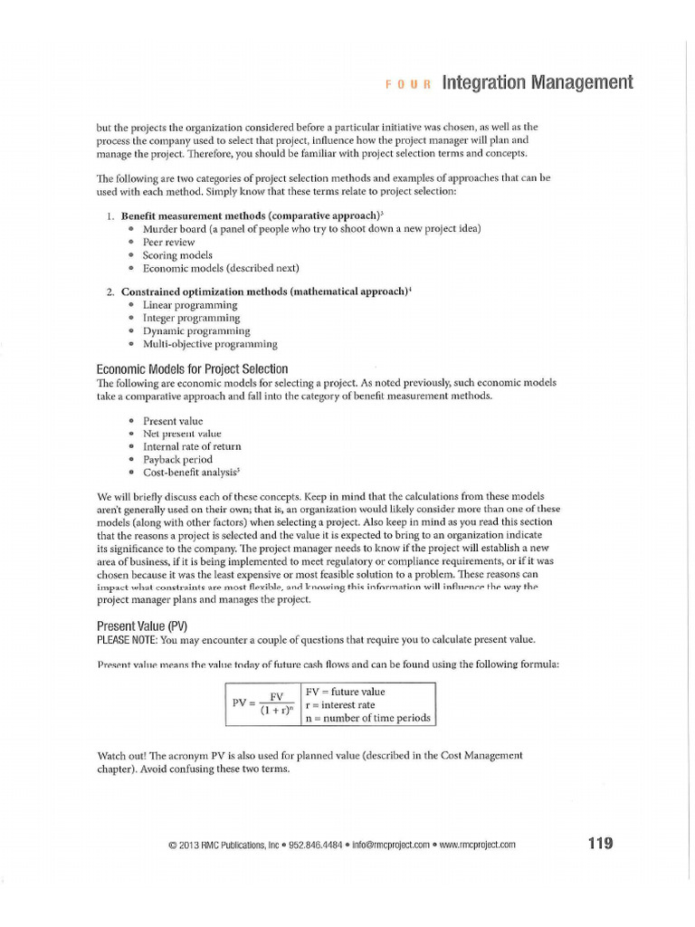 Project Selection Criteria | PDF